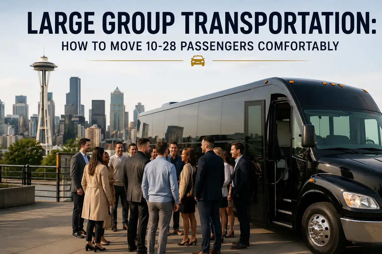 Large Group Transportation: How to Move 10-28 Passengers Comfortably